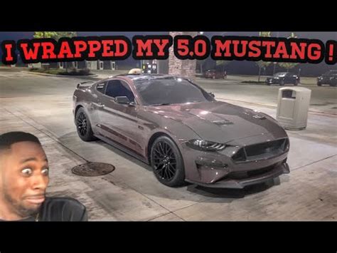 I Wrapped My 5 0 Mustang A Crazy Color Youtube