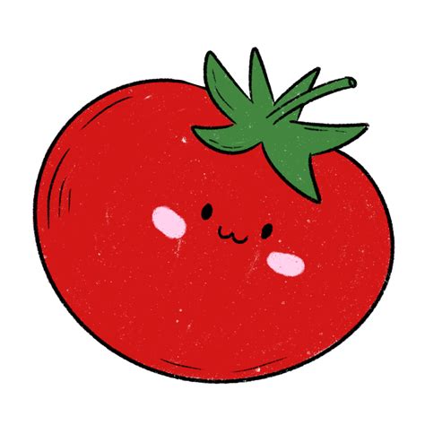 Cute Tomato Character 23435516 Png