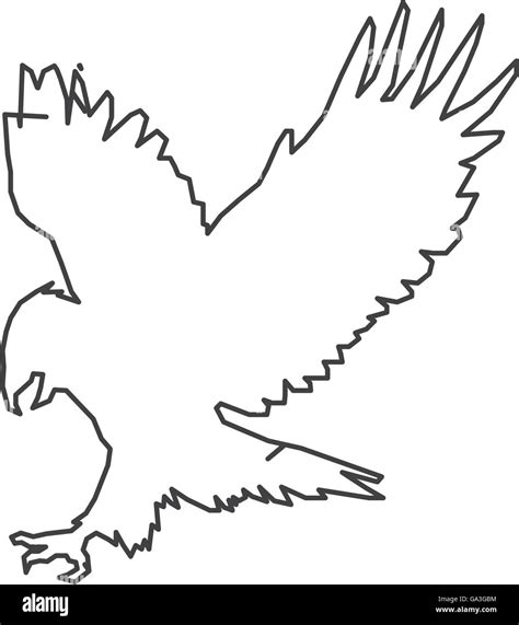 Eagle Outline Template