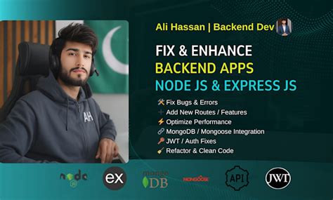 Fix Bugs Errors Or Enhance Your Node Js Express Backend App By Webdev