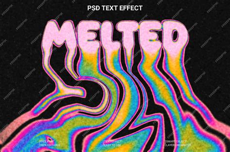 Premium Psd Liquid Melted Text Effect Style