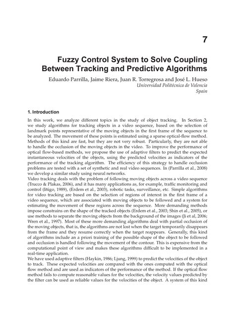 Pdf Fuzzy Control System To Solve Coupling Between Tracking And