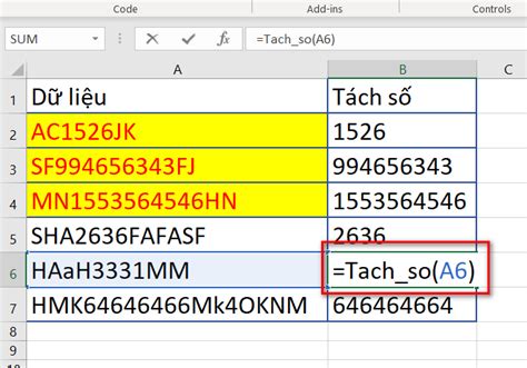 Tách Số Từ Chuỗi Ký Tự Bằng Hàm Vba Trong Excel 22026