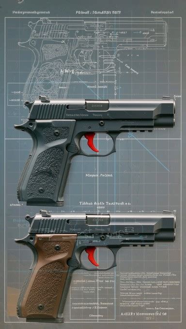 Free Pistol Technical Diagram Image Pistol Firearm Diagram