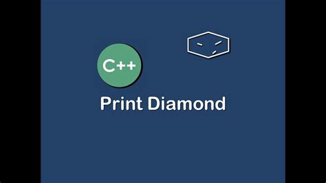 Print Diamond In C Youtube
