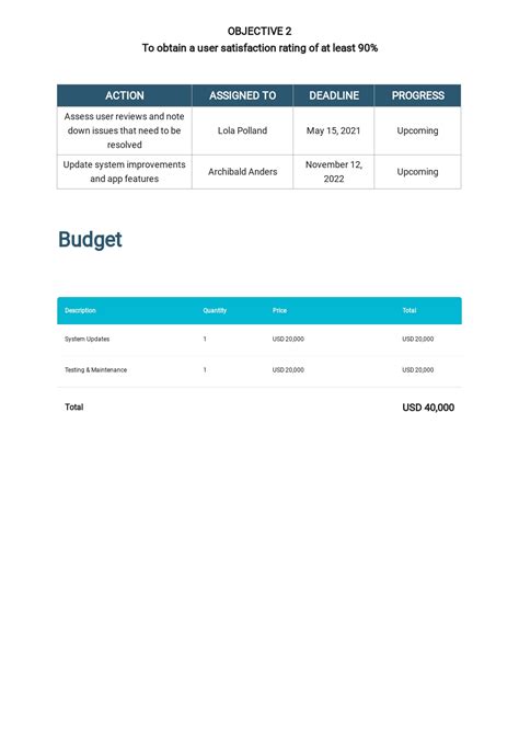 App Development Plan Template