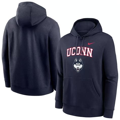 Mens Nike Navy Uconn Huskies Club Pullover Hoodie