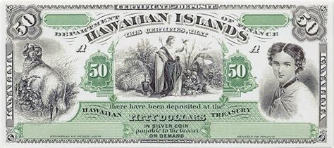 Hawaii Hawaiian Dollar Currency Image Gallery Banknotes Of Hawaii