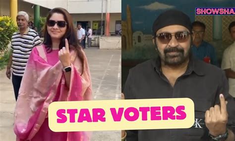 Sonalee Kulkarni Telugu Actor Dr Rajasekhar Step Out To Cast Their Votes Watch News18