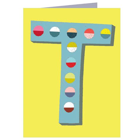 Mini T Alphabet Card By Kali Stileman Publishing