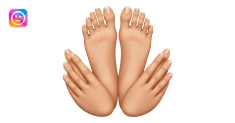 Nails Done With Hand And Feet Holding Together Emoji Ai Emoji Generator