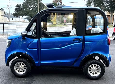Scratch~n~dent Edition Coco Coupe Blue Electric Golf Car Small Lsv Low
