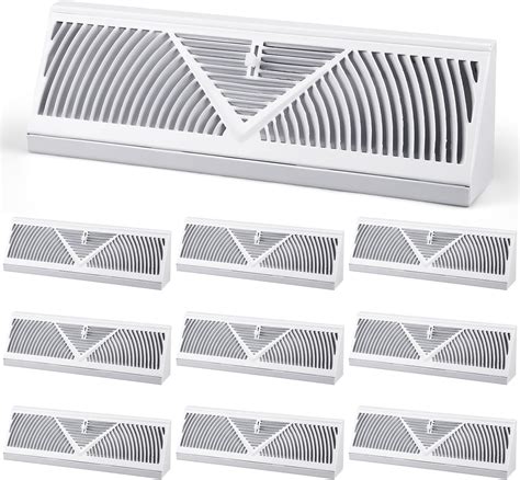 Yaocom 10 Pack Baseboard Register Vent 15 Inch Duct Opening Size Vent Covers For Home Floor Yaocom 10 Pack Baseboard Register Vent 15 Inch Duct Opening Size Vent Covers For Home Floor