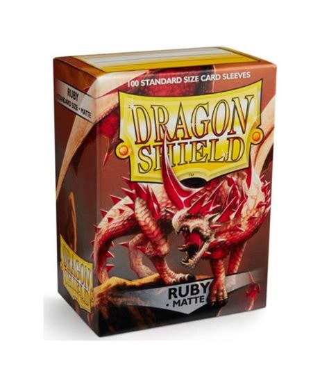 Koszulki „dragon Shield” Matte Ruby 100szt Lootquestpl