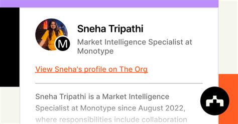 Sneha Tripathi Market Intelligence Specialist At Monotype The Org