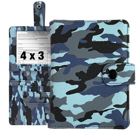 Euehie Passport Holder With 4x3 Card Holder Pu Leather Passport Cover