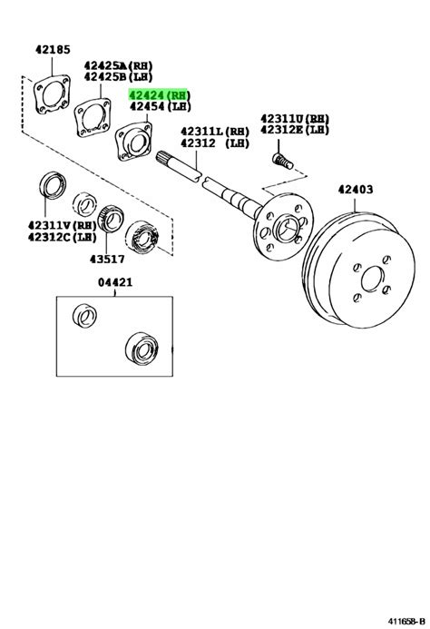 Buy Genuine Toyota 4242452010 42424 52010 Retainer Rear Axle Bearing