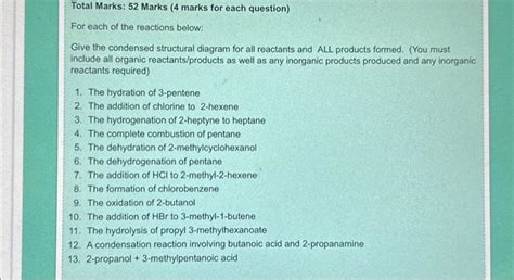 Solved Iotal Marks 52 Marks 4 Marks For Each Question