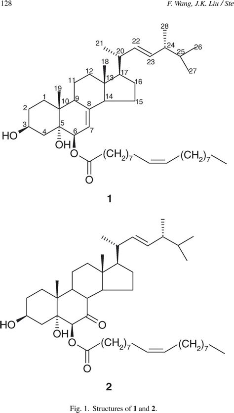 Figure 1 From Two New Steryl Esters From The Basidiomycete