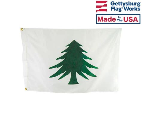 Pine Tree Flag Massachusetts Naval Ensign Colonial Americana Made