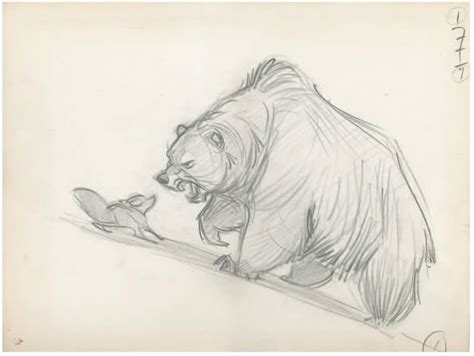 2d Traditional Animation Photo Bear Character Design Disney Art