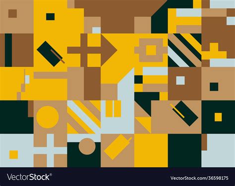 Deconstructed Abstract Pattern Design Royalty Free Vector