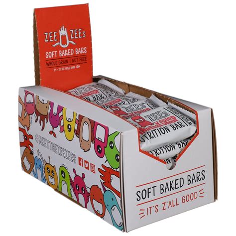 Zee Zees Strawberry Crisp Soft Baked Bars Nut Free Whole Grain 2 2