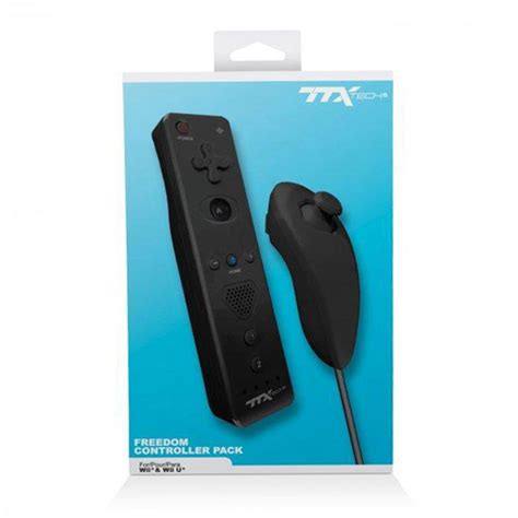 Ttx Tech Freedom Controller Pack For Wii Wii U Black For Nintendo Wii Wii U