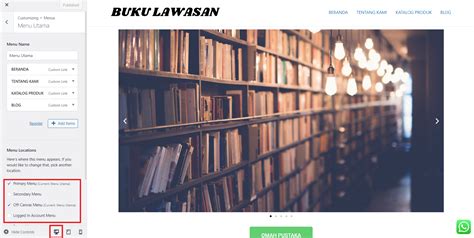 Cara Mengatur Letak Menu Website Konsultan Bisnis Satoeasa