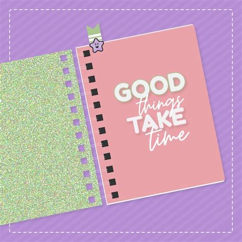Premium Vector Notebook Of Positive Quotes