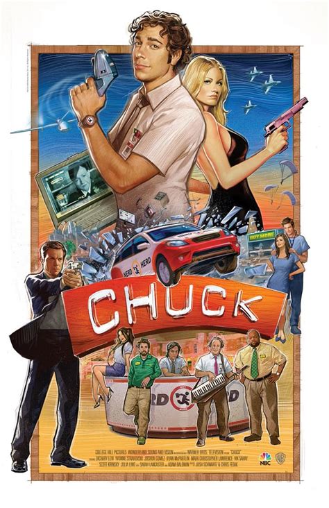 Chuck Comic Con Promo Poster Seat42f Chuck Tv Show Tv Show Genres