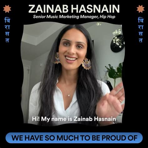 Spotify On Linkedin Senior Music Marketer Zainab Hasnain Is Devoted To