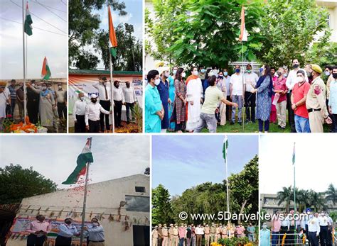 govt departments organise flag hoisting functions to celebrate i day