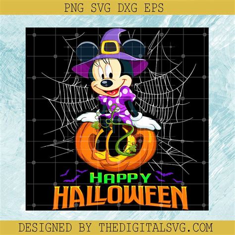 Minnie Witch Halloween Png Happy Halloween Sublimation Png Halloween
