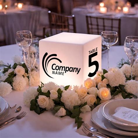 Customized Glowing Light Cube Event Retail Brand Logo Display Box