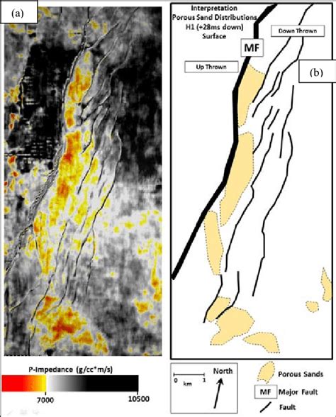 A Map View Of Low Acoustic Impedance Post Stack Inversion Extracted