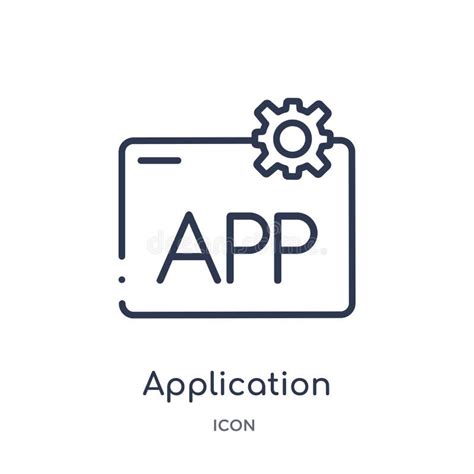 Linear Application Icon From Human Resources Outline Collection Thin Line Application Icon