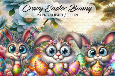 Crazy Easter Bunny Graphic By Sublycraft · Creative Fabrica