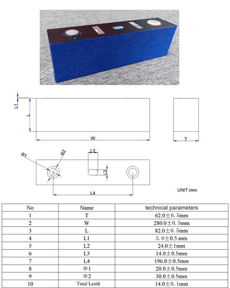Cell Pin Catl 3 2v 161ah Lifepo4 Lfp6228082 Mh Power