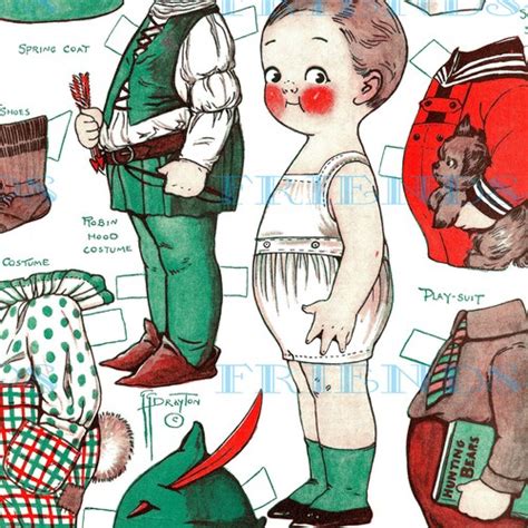 Dolly Dingle Paper Doll Digital Download Grace Drayton Friend Etsy