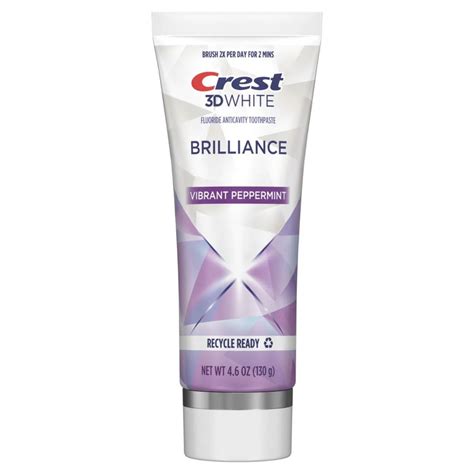 Toothpaste Crest 3d White Brilliance Vibrant Peppermint