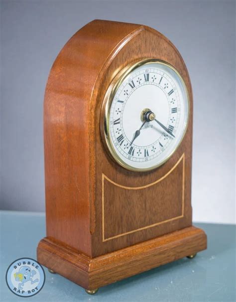 Junghans Wooden Lancet Mantel Clock Junghans Quartz Movement Made In Germany Eur 5244 Picclick It