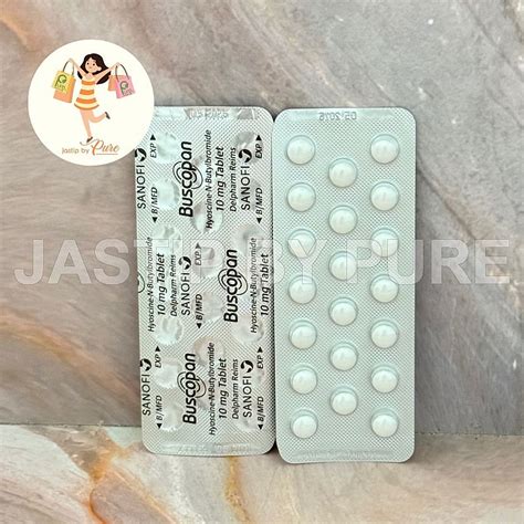 Jastip Malaysia Medicine Buscopan 10mg 20 Tablets Per Strip