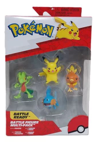 Figura Treecko Torchic Mudkip And Pikachu Pokémon Multi Pack Mercadolibre