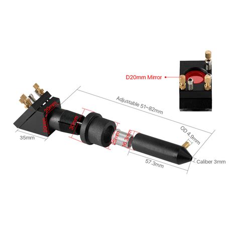 Cloudray K Series Black Laser Head Set Cloudray Laser