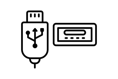 Usb Port Icon Icon Related To Device Computer Technology Line Icon