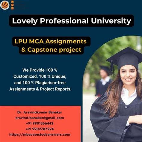Lpu Mca Solved Assignments And Capstone Project At Rs 500page In