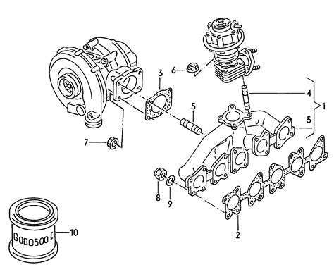 Audi Coupe quattro (1989 - 1995) - exhaust manifolds. > VAG ETKA Online ...