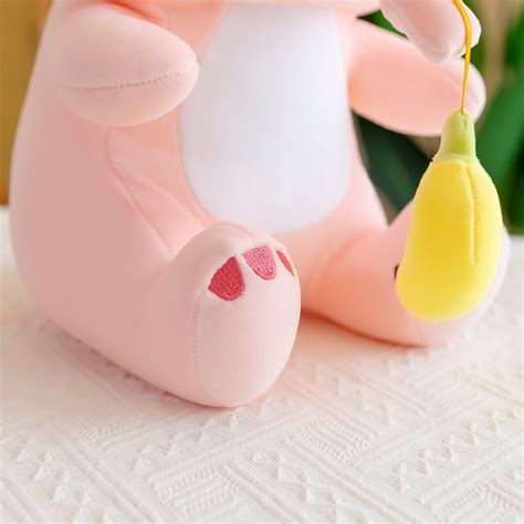 Cute Stuffed Elephant With Banana Plush Free Shipping