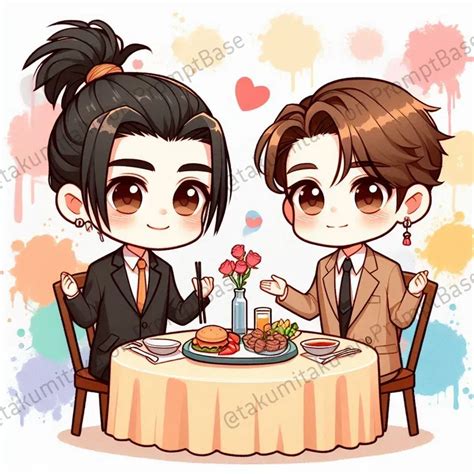 Cute Chibi Bl Couple Moments Yaoi Art Dall·e Prompt Promptbase